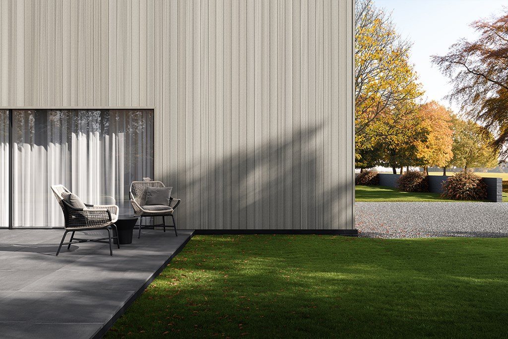 Ecoscape Forma - Silver Birch Composite Panel Cladding Board | BM Steel