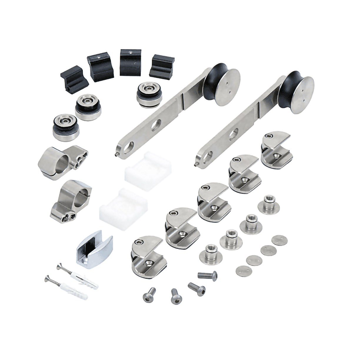 MANET Complete Sliding Door Fixing Set | BM Steel