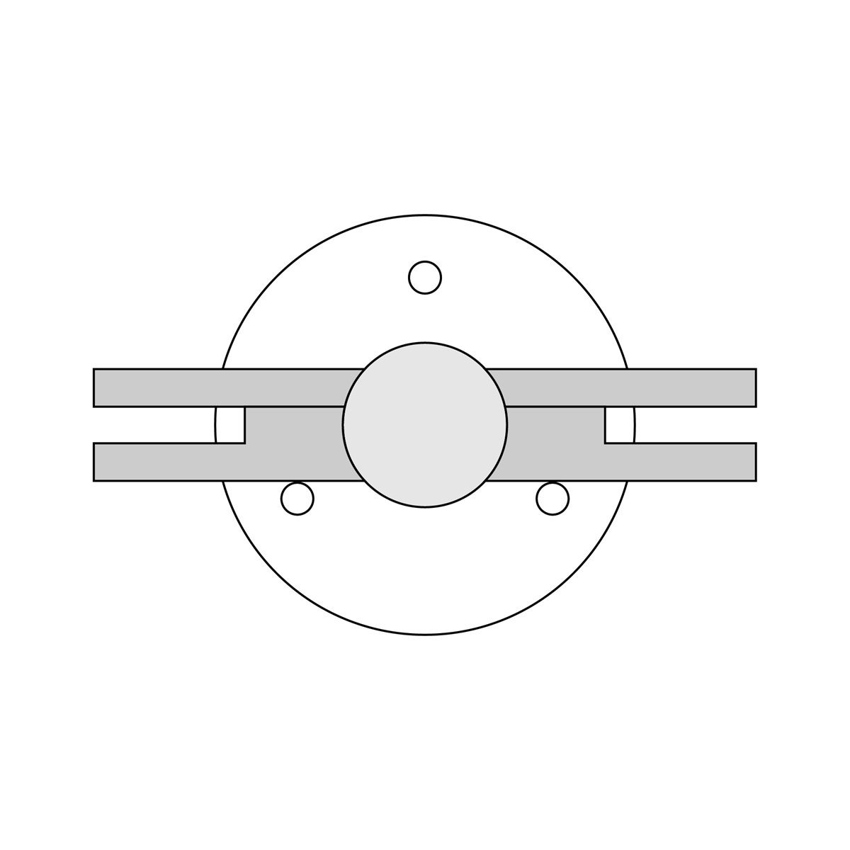 Glass Balustrade Middle Post with Saddle | BM Steel