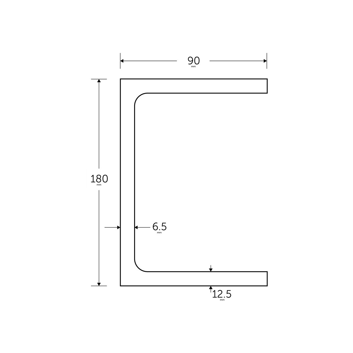 180 x 90 x 26KG Parallel Flange Channels | BM Steel