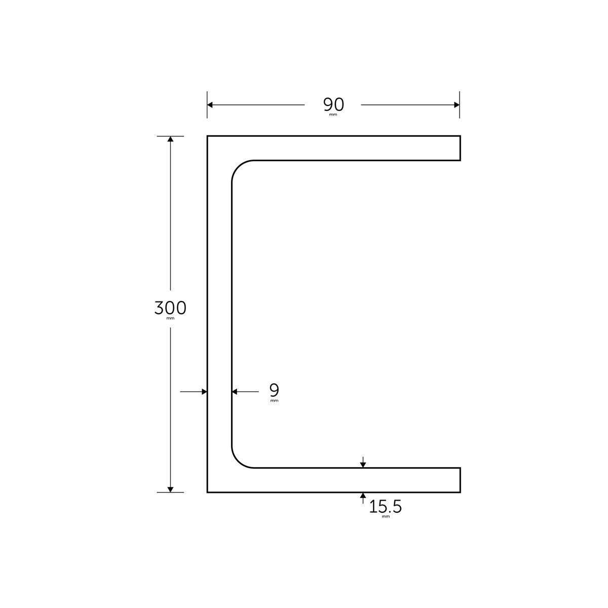 300 x 100 x 46KG Parallel Flange Channels - BSEN10025-2 S275JR | BM St ...