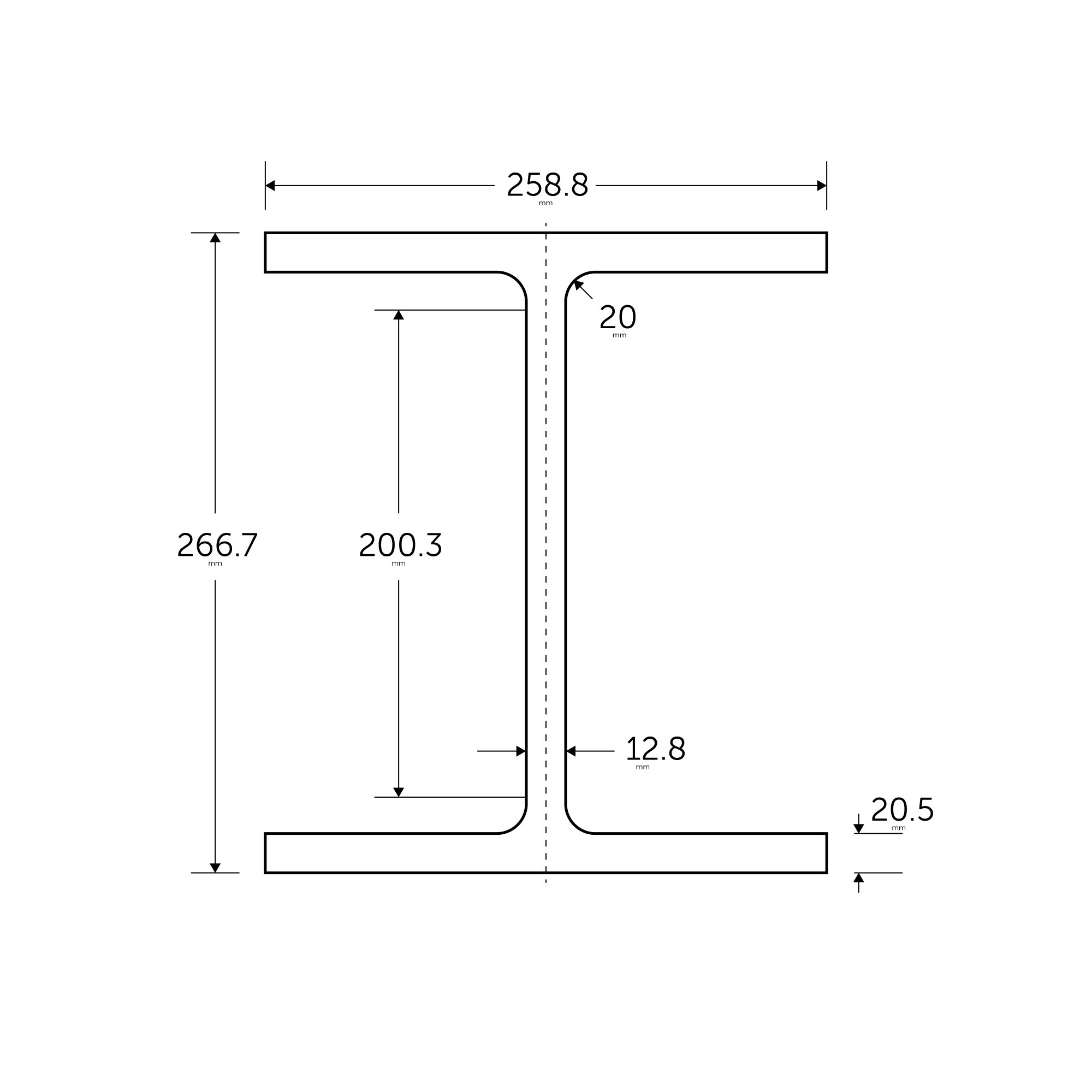 254 x 254 x 107KG Universal Column - BSEN10025-2 S355J0 | BM Steel