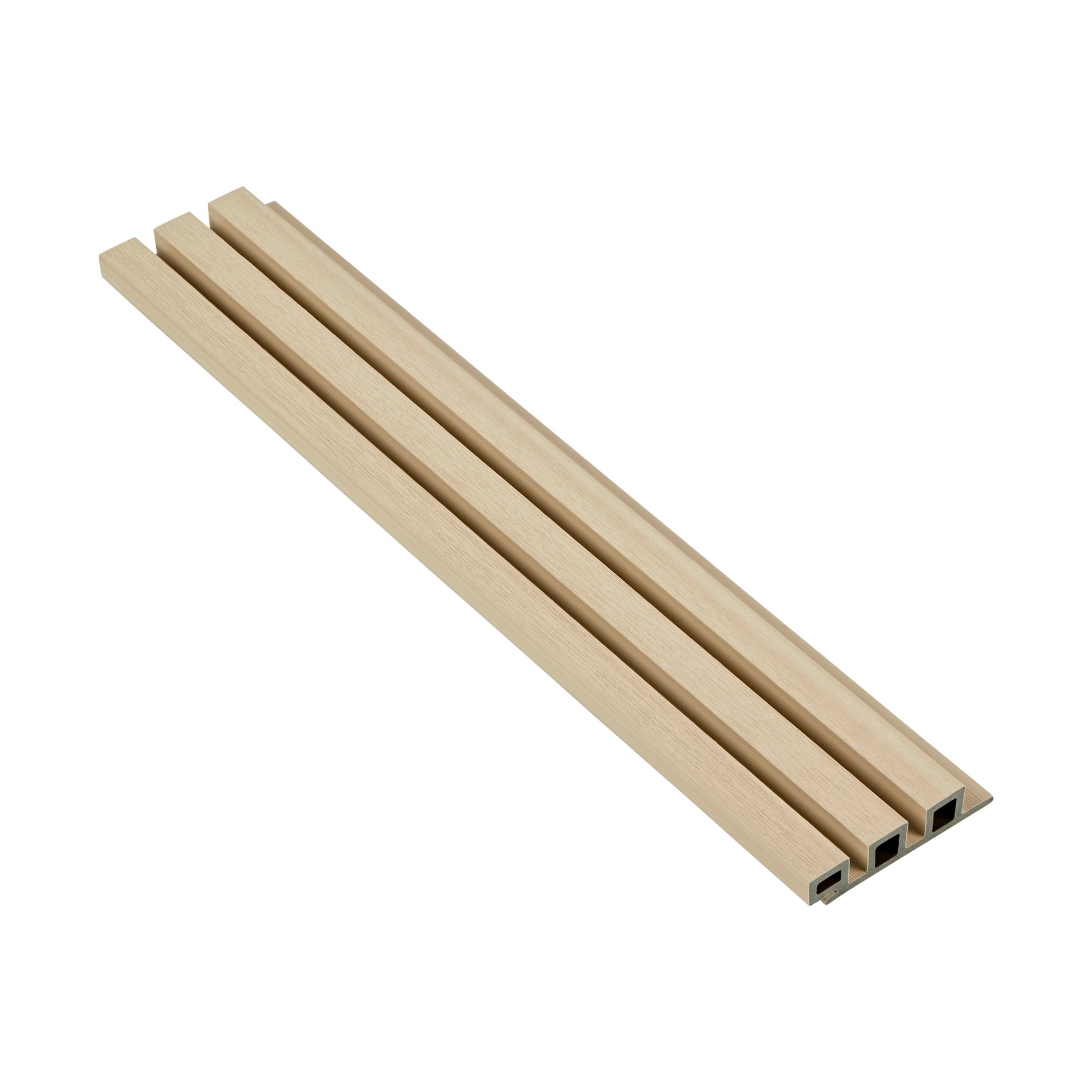 BM Architectural Light Oak Composite Slatted Cladding Board | BM Steel