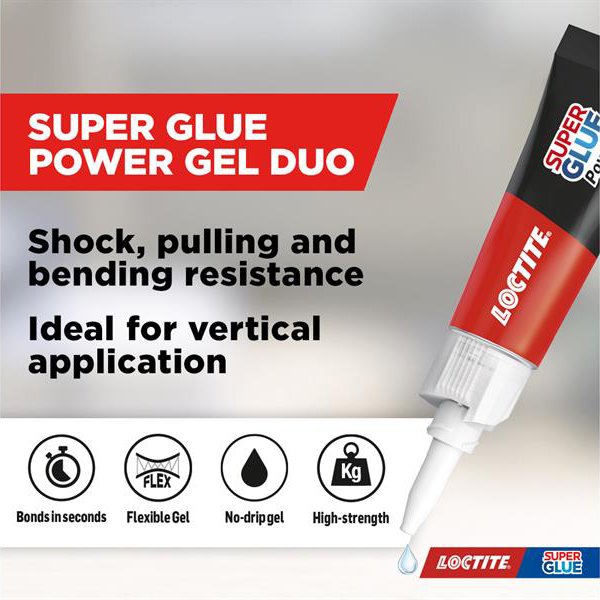 Loctite - Super Glue Power Gel Tube 2 x 3g | BM Steel