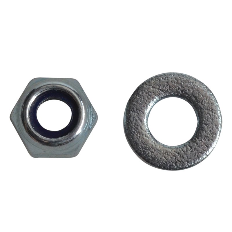ForgeFix - Hexagonal Nuts with Nylon Inserts, ZP | BM Steel