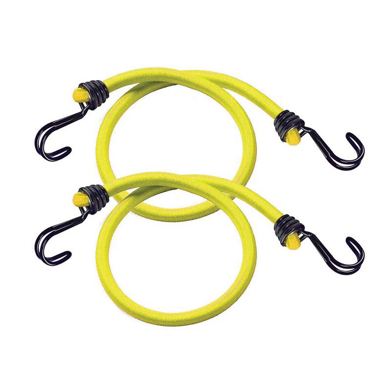 Master Lock - Twin Wire Bungee Cord 100cm Yellow 2 Piece | BM Steel
