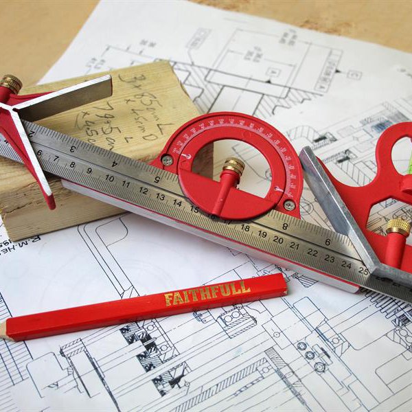 Faithfull - Combination Square Set 300mm (12in) | BM Steel