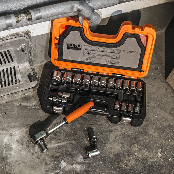 Bahco - S240 1/2in Drive Socket Set, 24 Piece | BM Steel