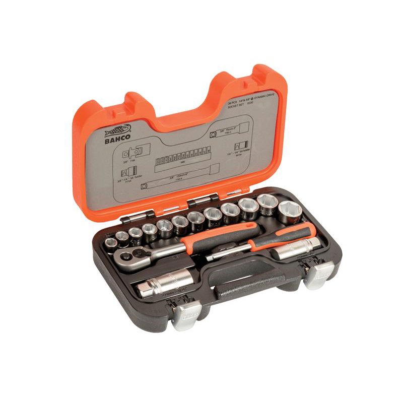 Bahco - S330 3/8in Drive Socket Set, 34 Piece | BM Steel