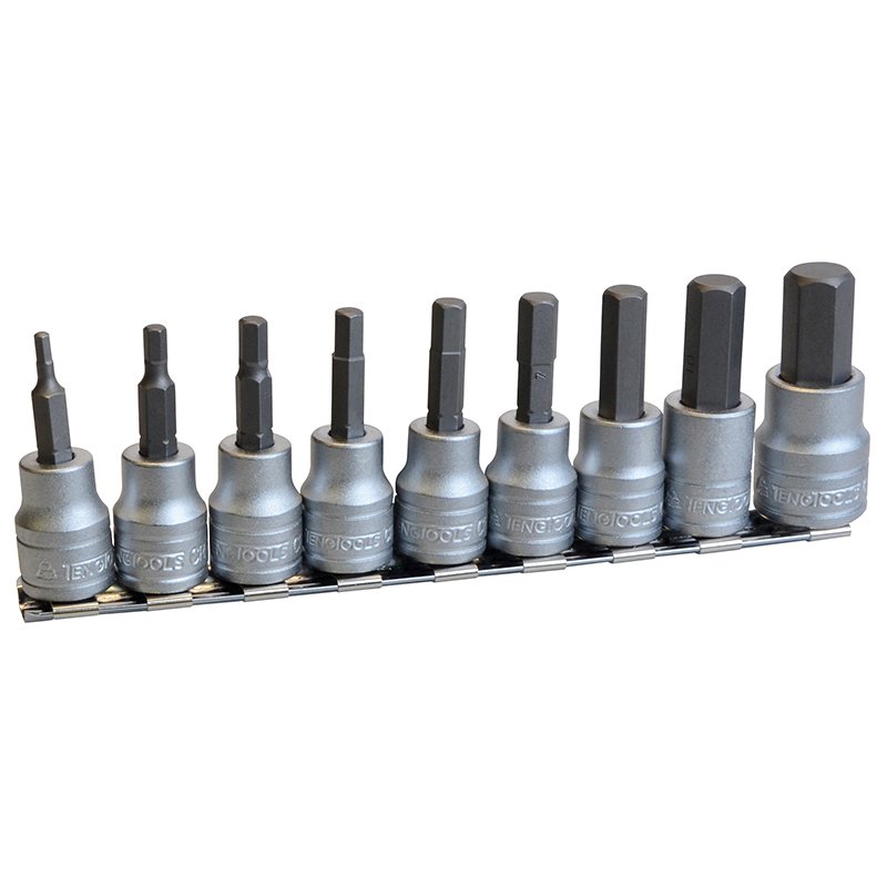 Teng - M3812 Socket Clip Rail Hex Socket Metric 3/8in Drive | BM Steel