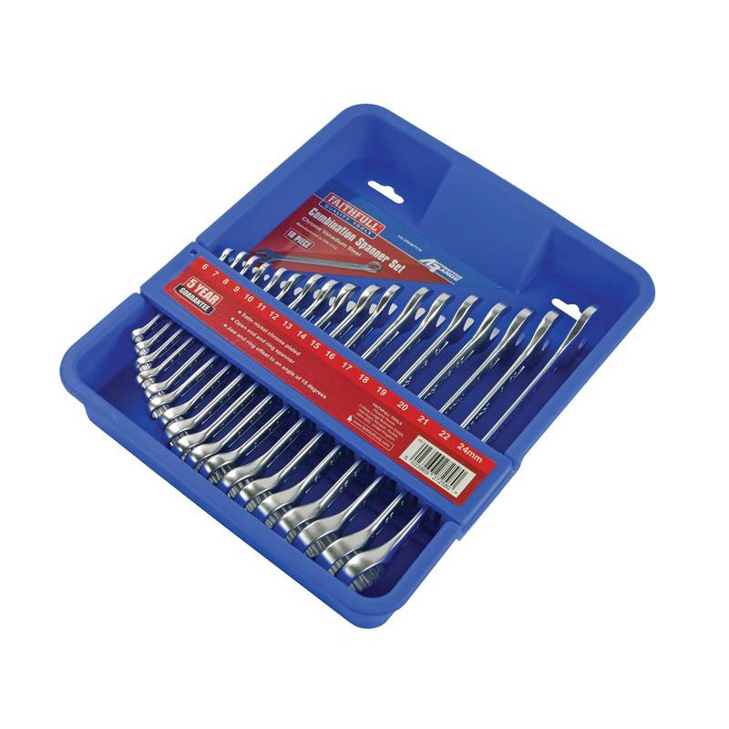 Faithfull - Combination Spanner Set, Chrome Vanadium | BM Steel