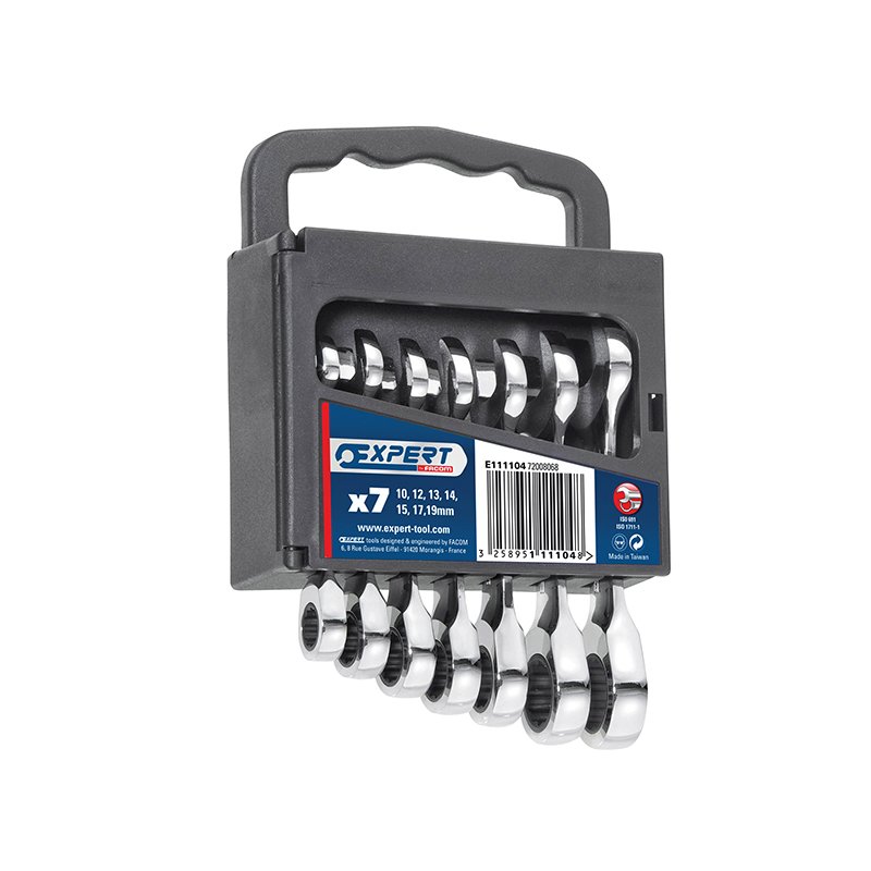 Expert - Stubby Ratchet Spanner Set, 7 Piece | BM Steel