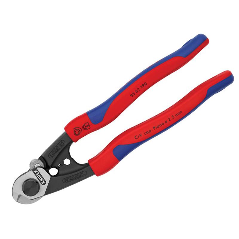 Knipex - Wire Rope/Bowden Cable Cutters Multi-Component Grip 190mm | BM ...