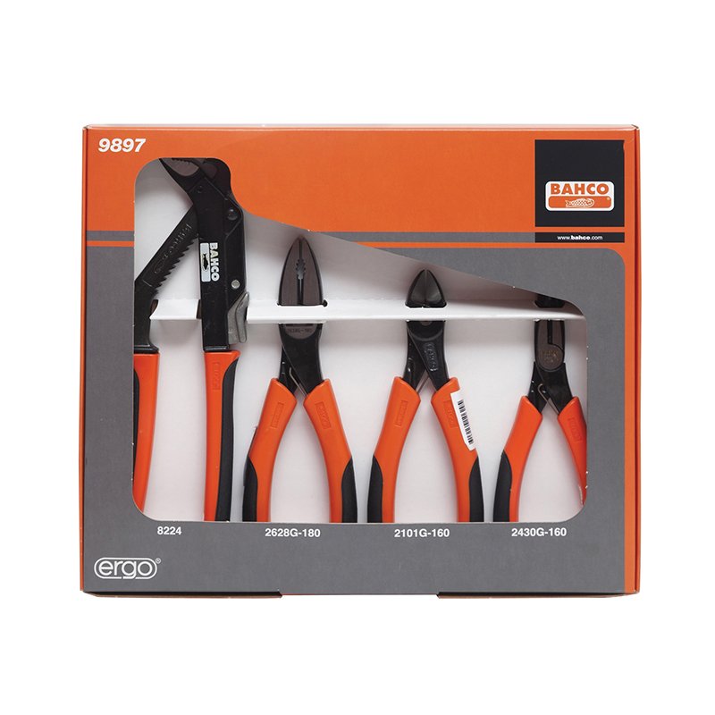 Bahco - 9897 Plier Set, 4 Piece | BM Steel