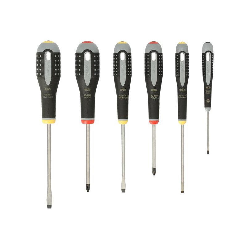 Bahco BE 9881 ERGO Screwdriver Set 6 Piece BM Steel