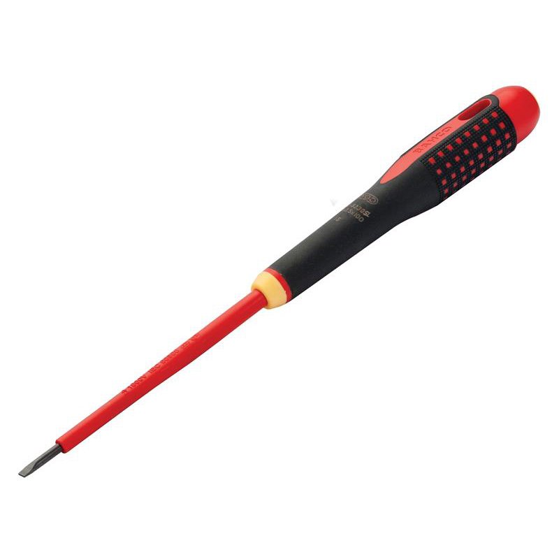 Bahco - ERGO Slim VDE Insulated Screwdriver, Slotted | BM Steel