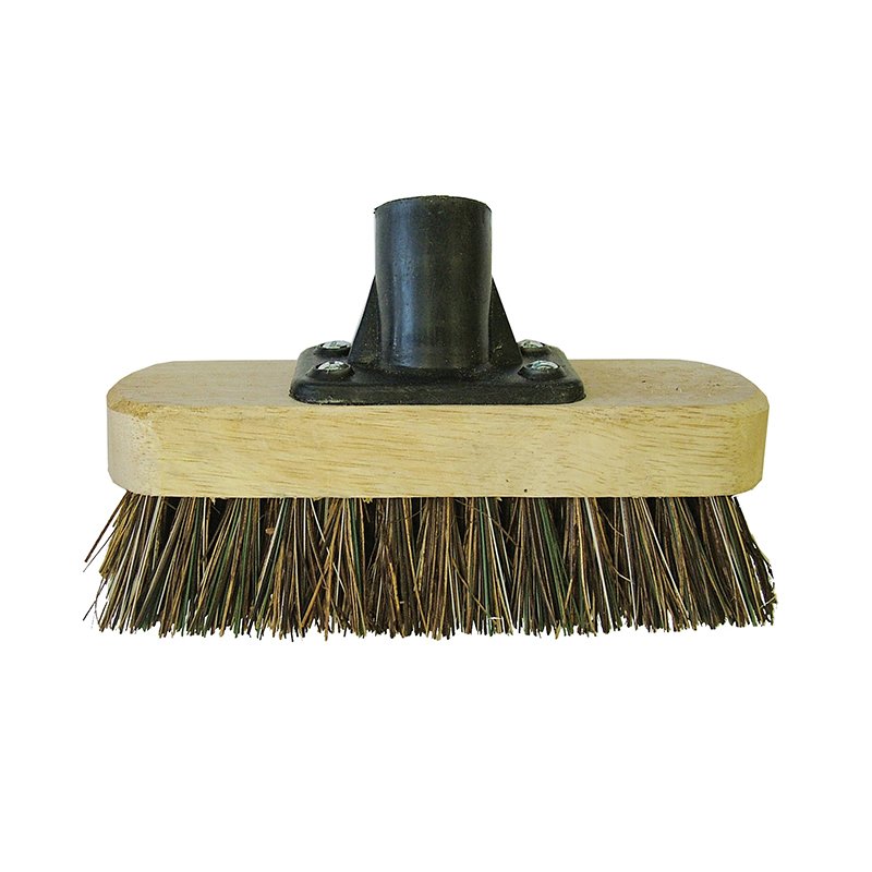 Faithfull - Deck Scrub Broom Head 175mm (7in) Threaded Socket | BM Steel