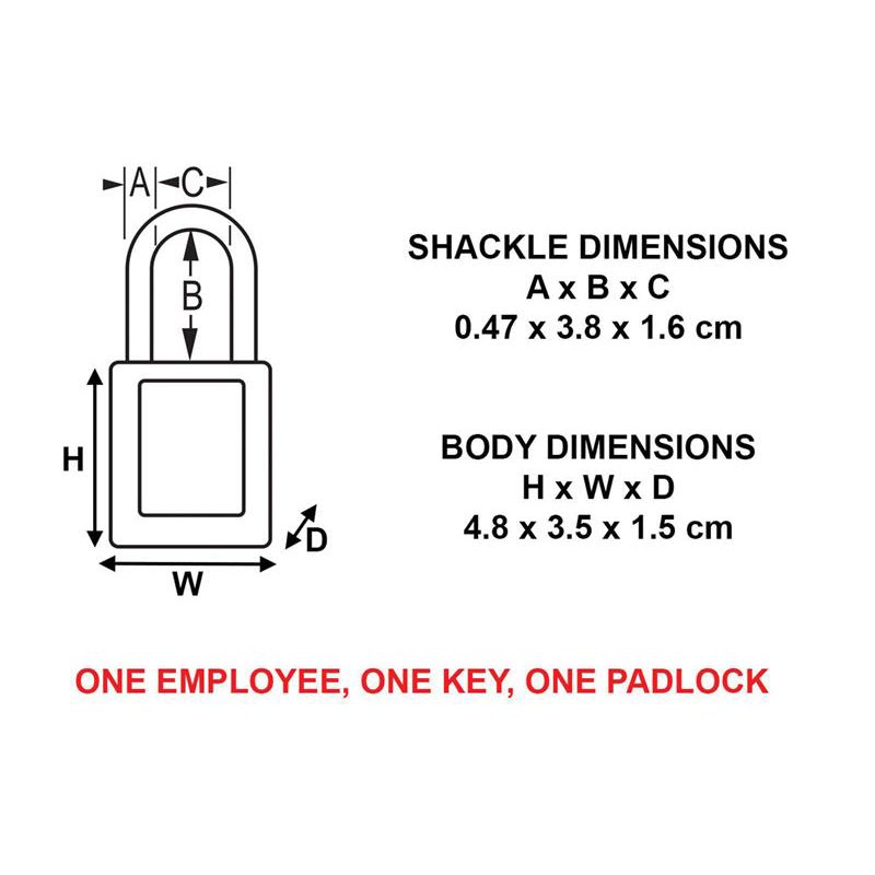 Master Lock - Non-Conductive Lockout Padlock | BM Steel