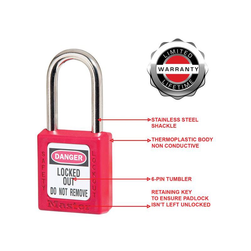 Master Lock - Non-Conductive Lockout Padlock | BM Steel