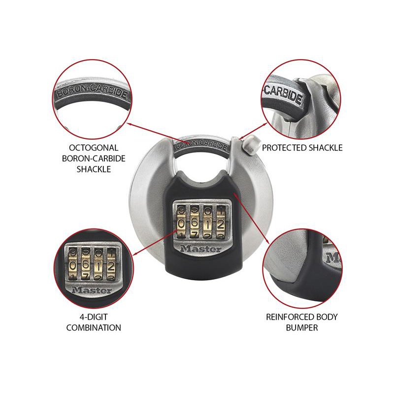 Master Lock - Excell Discus 4-Digit Combination 70mm Padlock | BM Steel