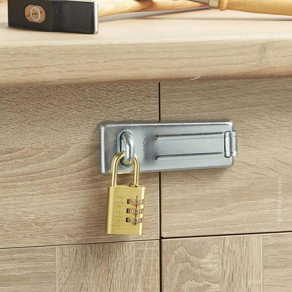 Master Lock - Brass Finish Combination Padlock | BM Steel