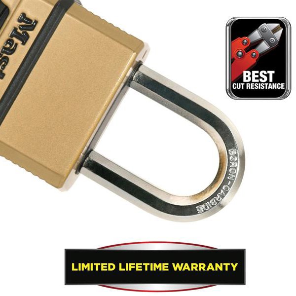 Master Lock - Excell 4-Digit Combination 50mm Padlock - 38mm Shackle ...
