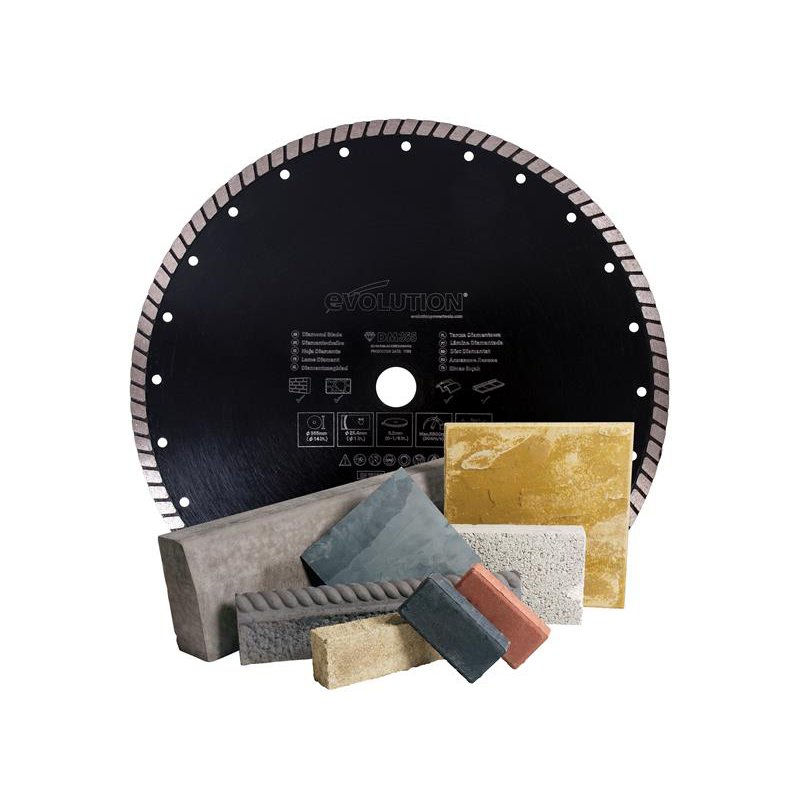 Evolution - RAGE Diamond Blade, Segmented Rim 355 x 25.4mm | BM Steel