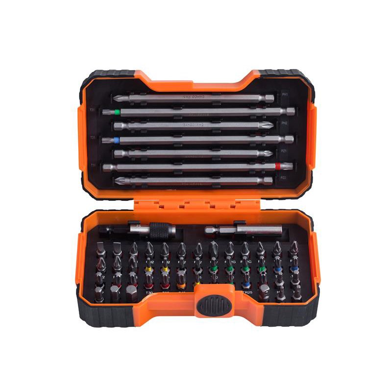 Bahco - 59/S54BC Colour-Coded Bit Set, 54 Piece | BM Steel