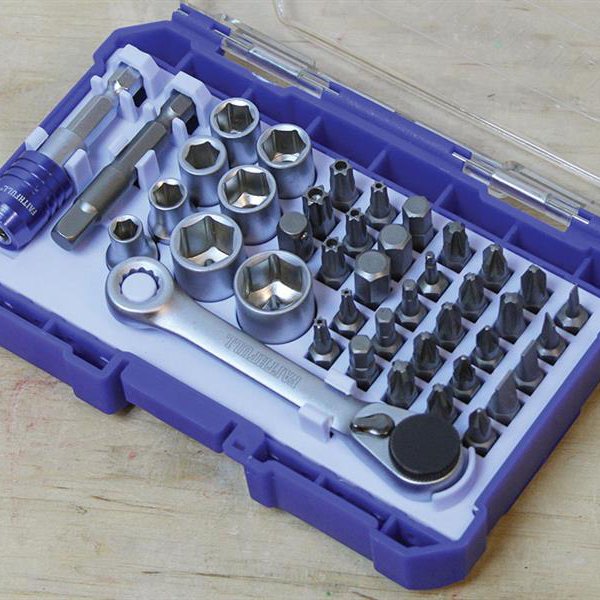 Faithfull - Screwdriver Bit & Socket Set, 42 Piece | BM Steel