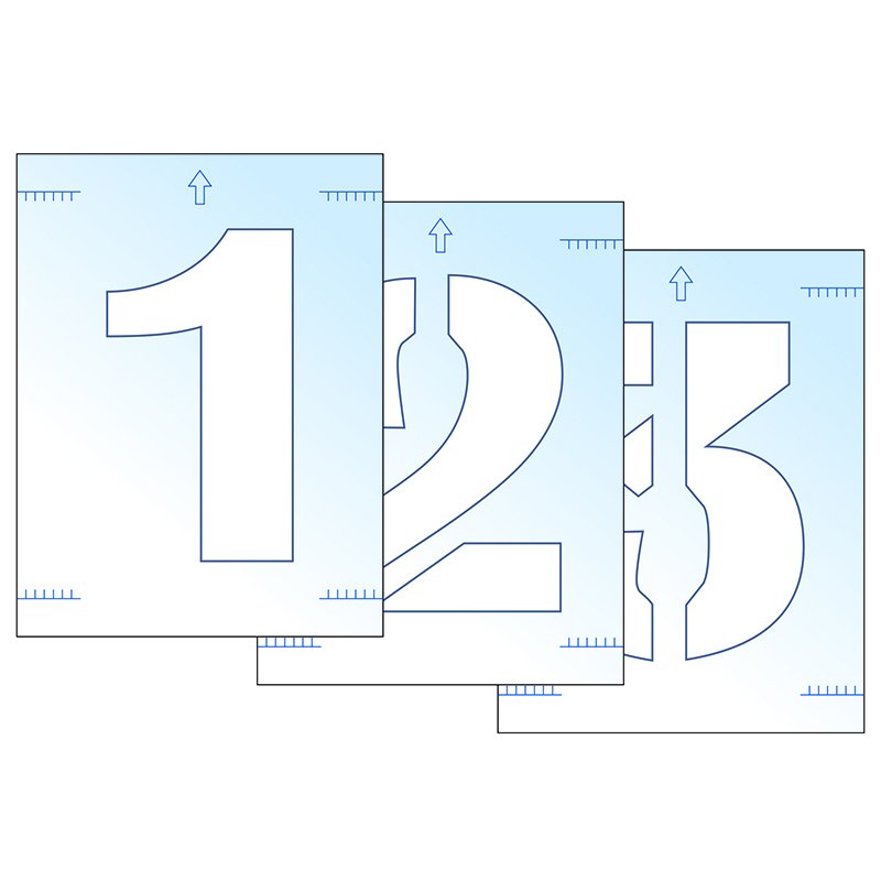 Scan - Letter & Number Stencil Kit | BM Steel