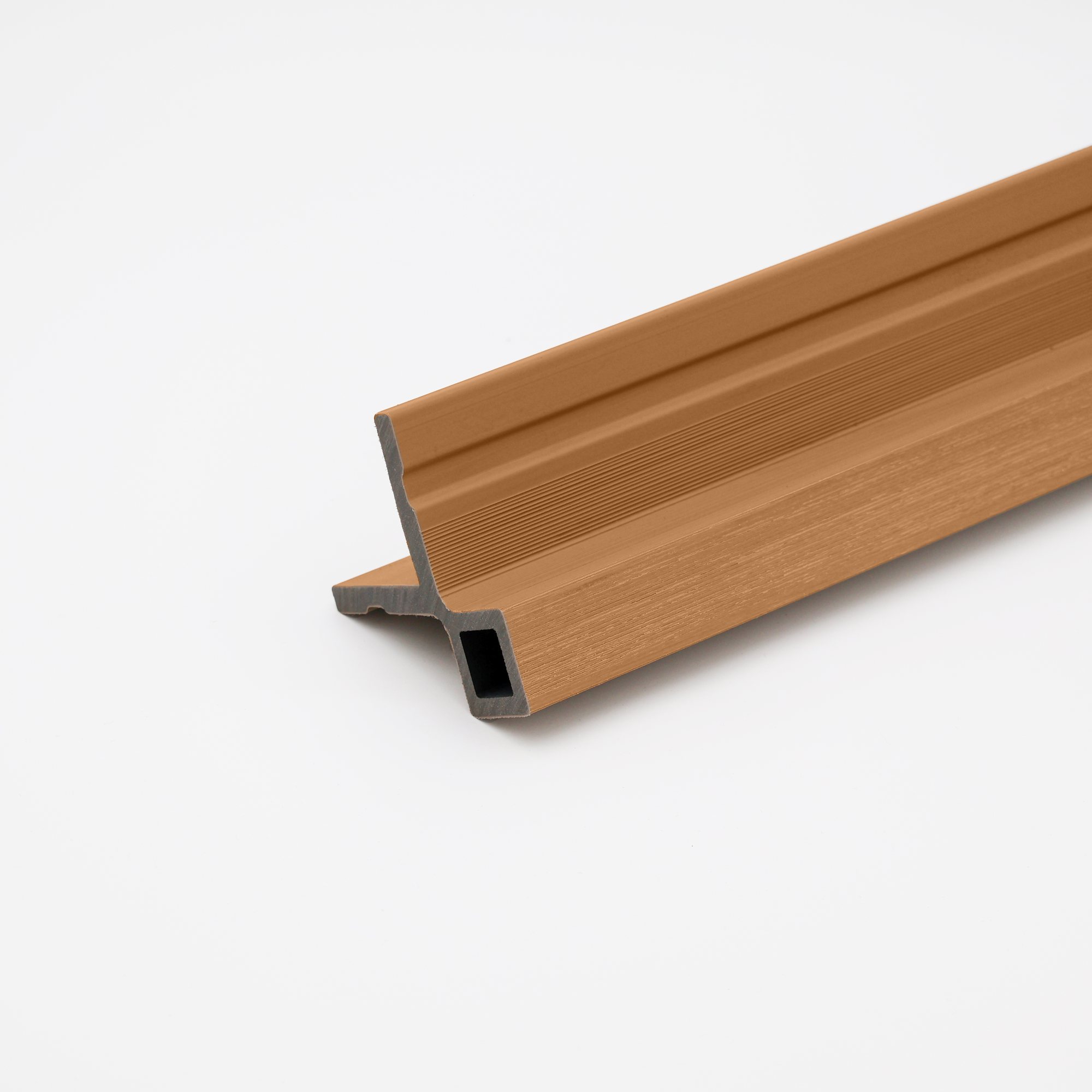 Classic Oak Composite Slatted Cladding Corner Trim | BM Steel