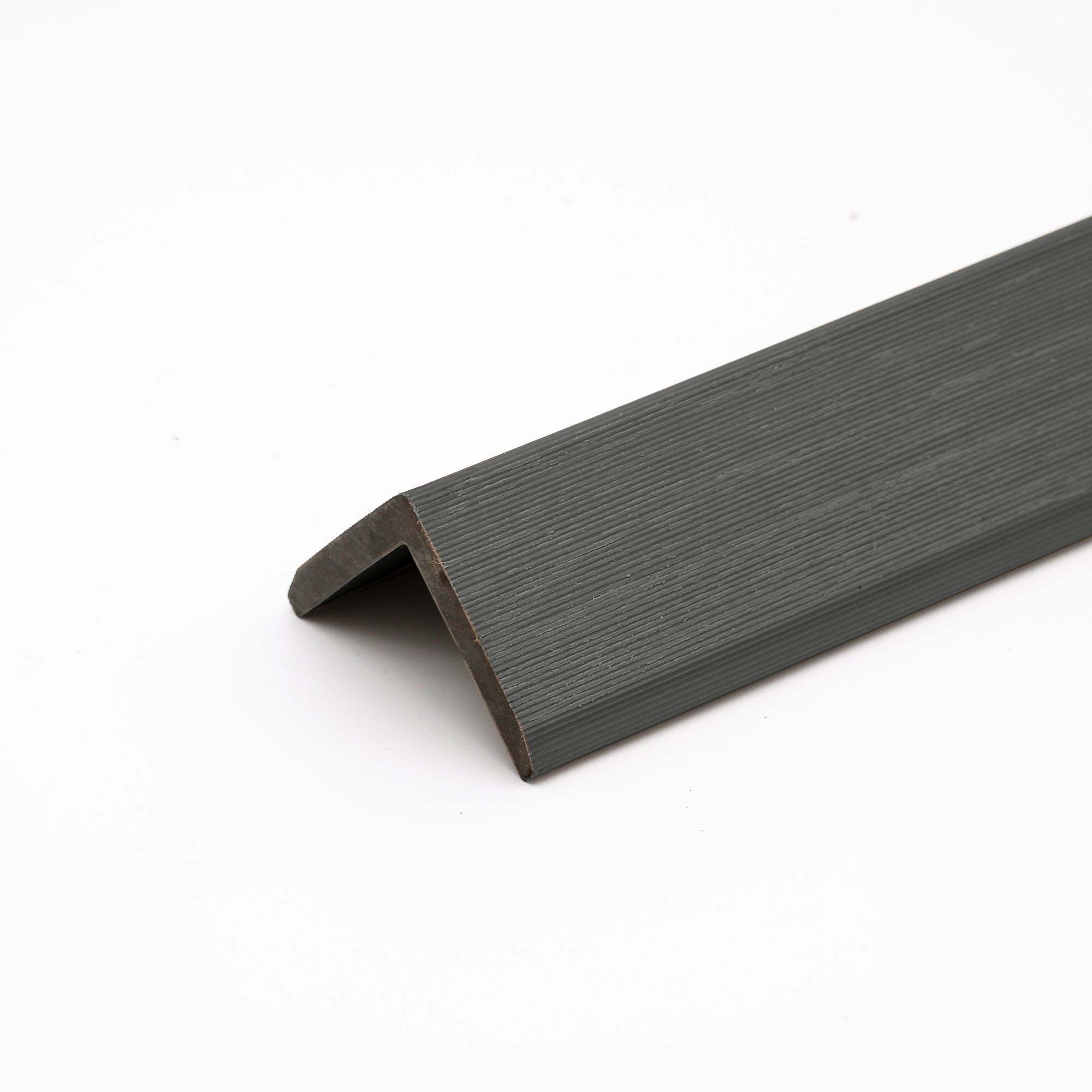 EazyClad 5S - Slated Grey Angled Composite Cladding Trim | BM Steel