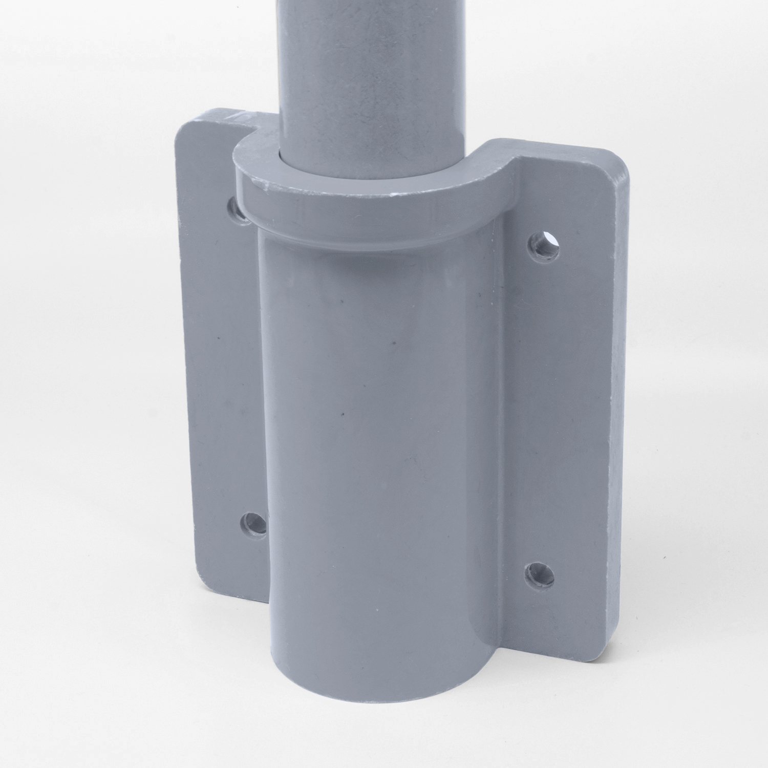 146 - Side Fix Wall Socket to suit 50mm GRP Handrail - Grey | BM Steel