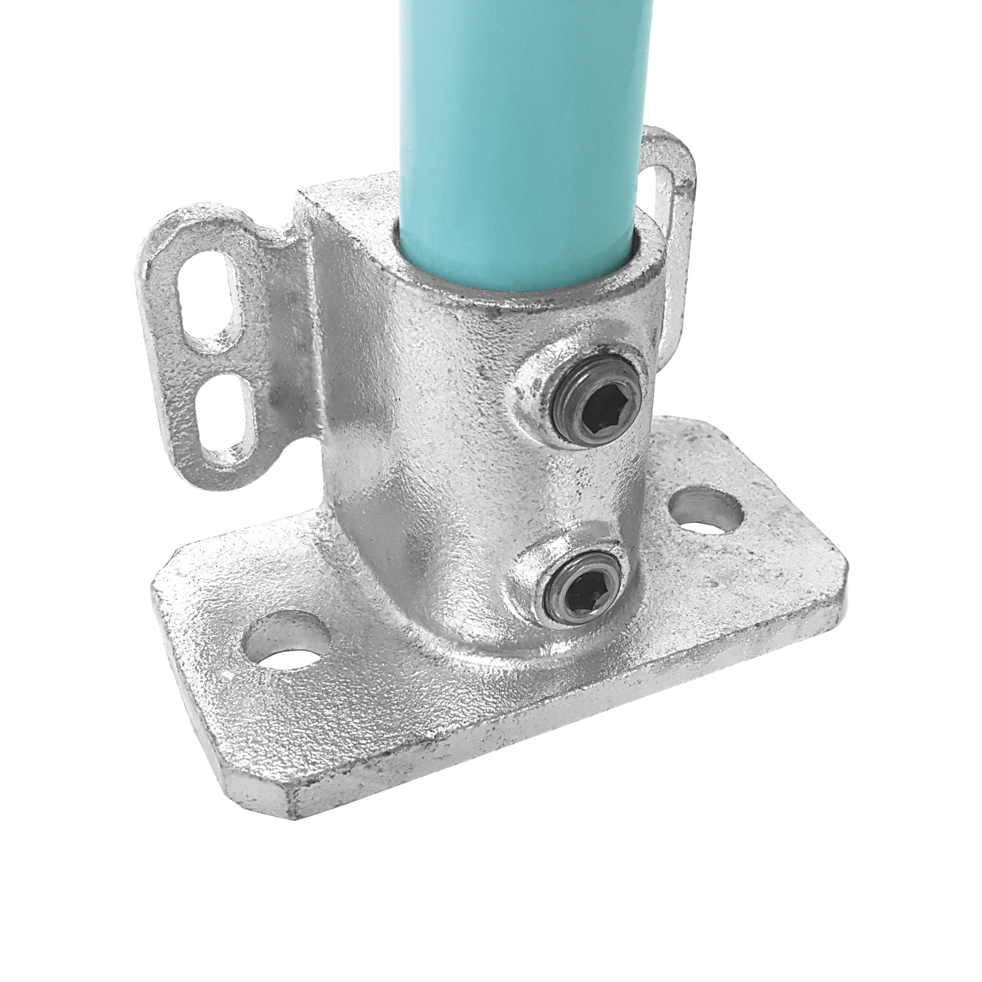 242-D Heavy Duty Wall, Ground Base Plate 48.3mm | BM Steel