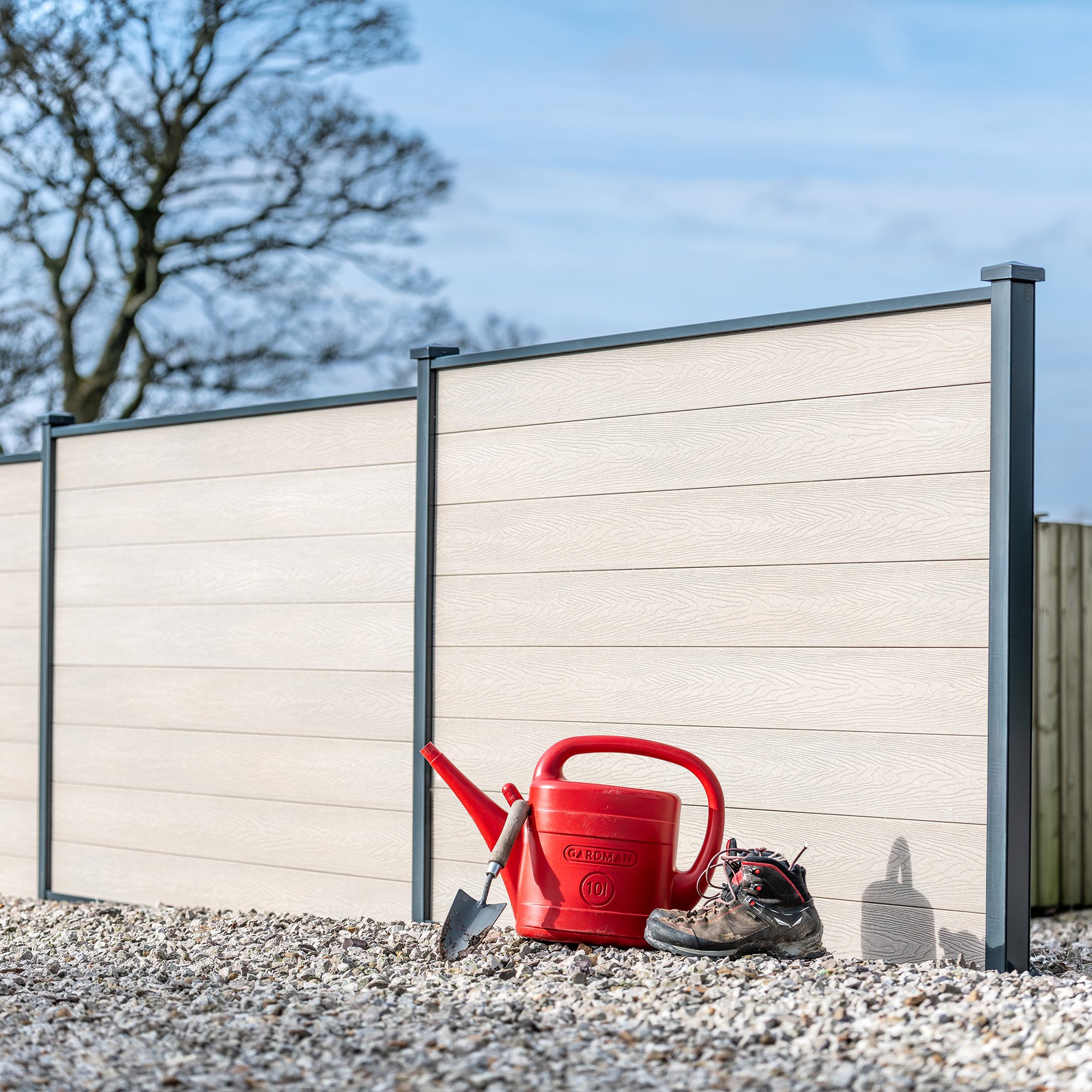 Durapost Vista Composite Fencing Board Pack Of 4 1820mm Oyster