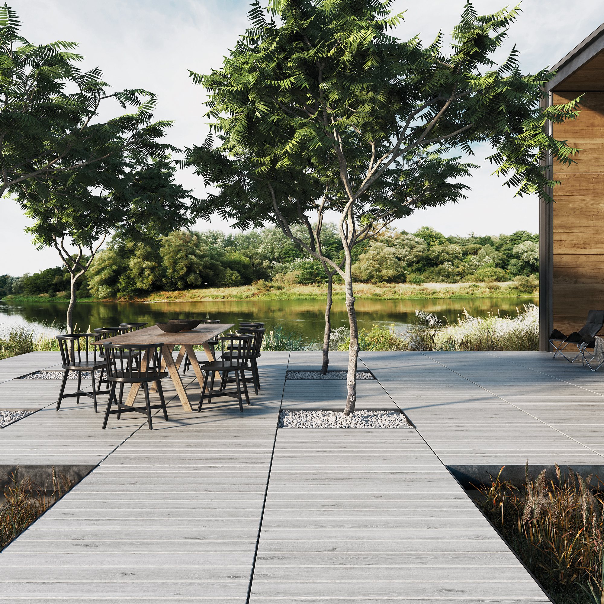 A1 EazyDeck - Porcelain Decking Board - Natural | BM Steel