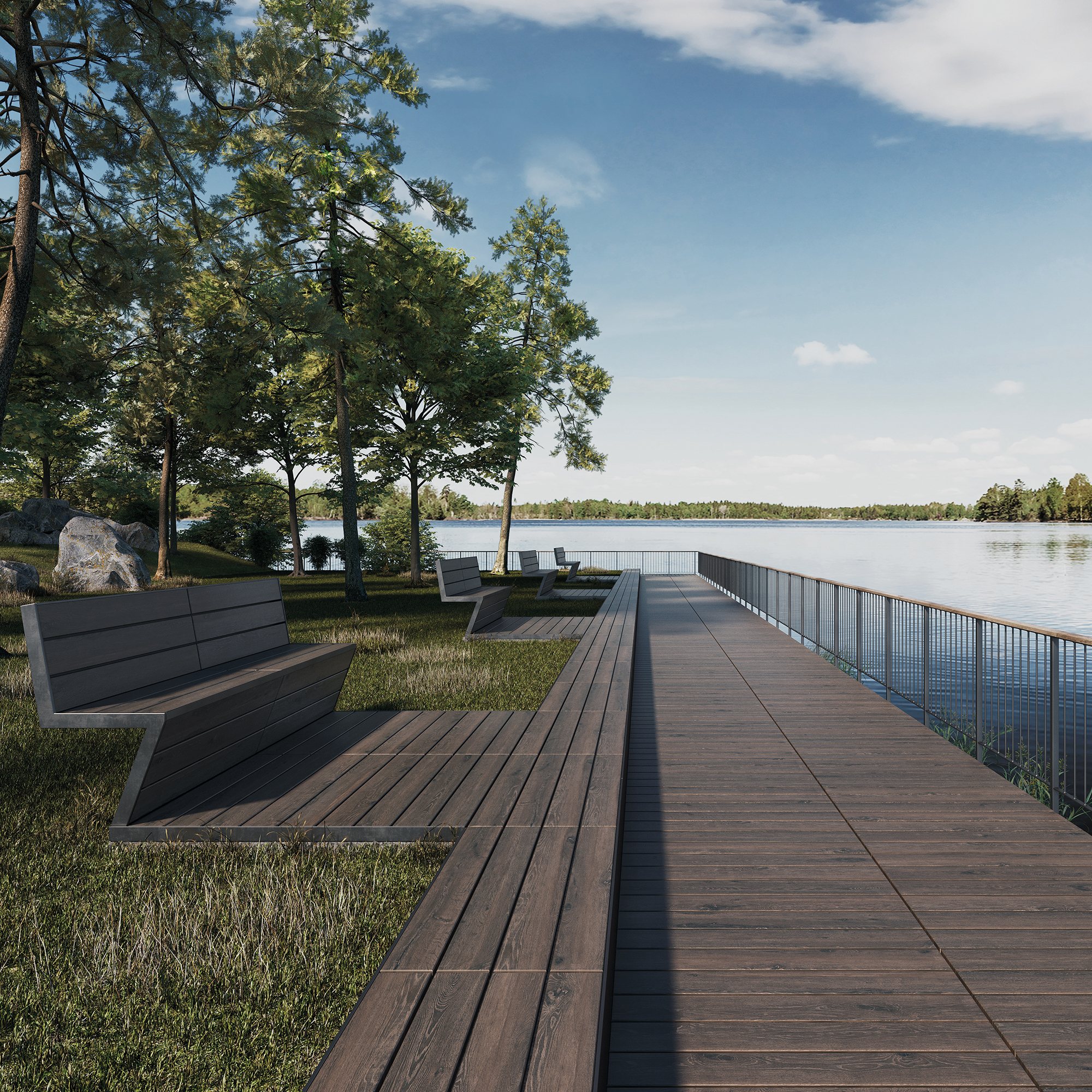 A1 EazyDeck - Porcelain Decking Board - Antico | BM Steel