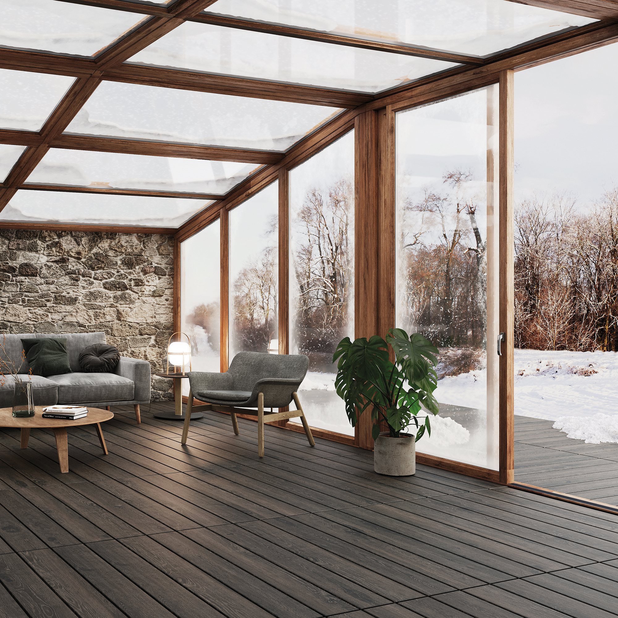 A1 EazyDeck - Porcelain Decking Straight Edge Boards - Antico | BM Steel