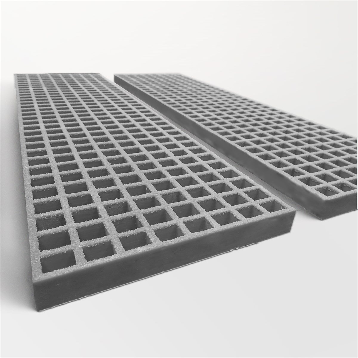 2 x GRP 38mm Standard Duty Bridging Ladder - Light Grey RAL 7047 | BM Steel