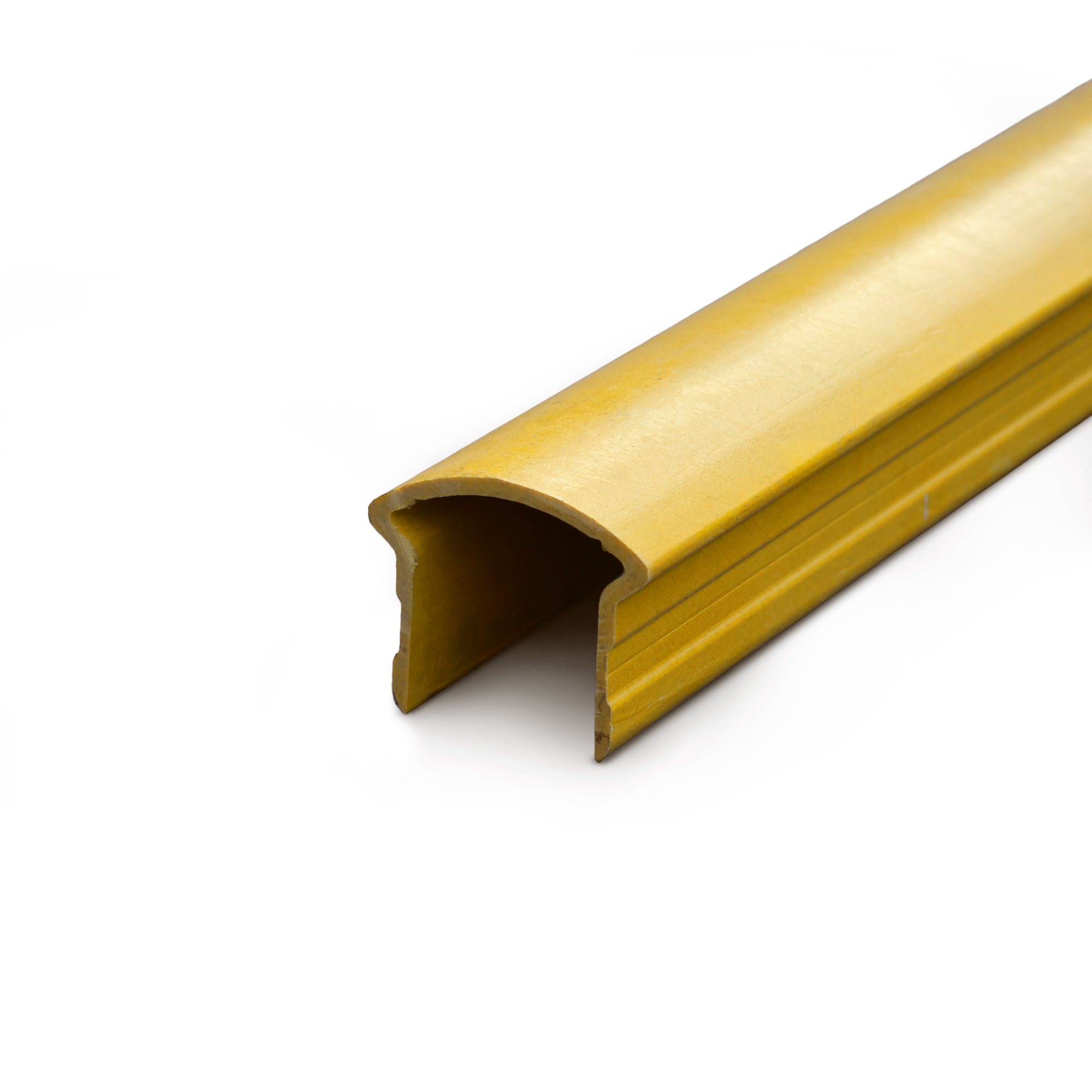 6m GRP Ergonomic Handrail - Yellow RAL 1003 | BM Steel