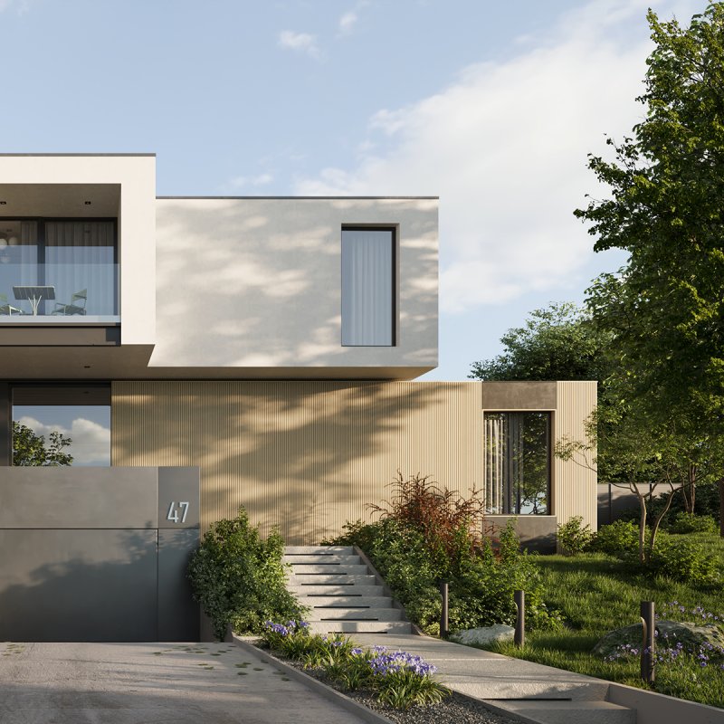 Ecoscape Forma - Light Oak Composite Slatted Cladding Board | BM Steel