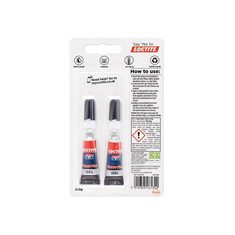 Loctite - Super Glue Power Gel Tube 2 x 3g | BM Steel