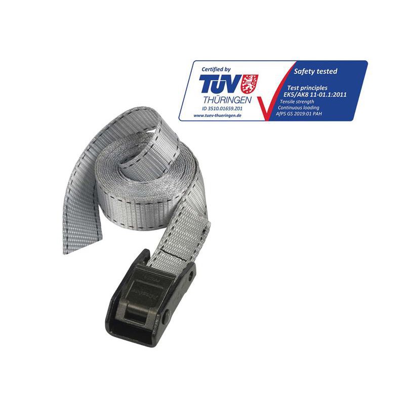 Master Lock - Lashing Strap with Metal Buckle, Grey 5m 150kg (Single ...