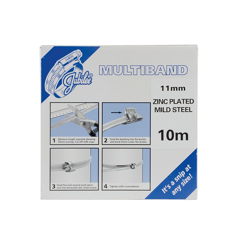 Jubilee - Multiband Mild Steel 11mm 10m Pack | BM Steel