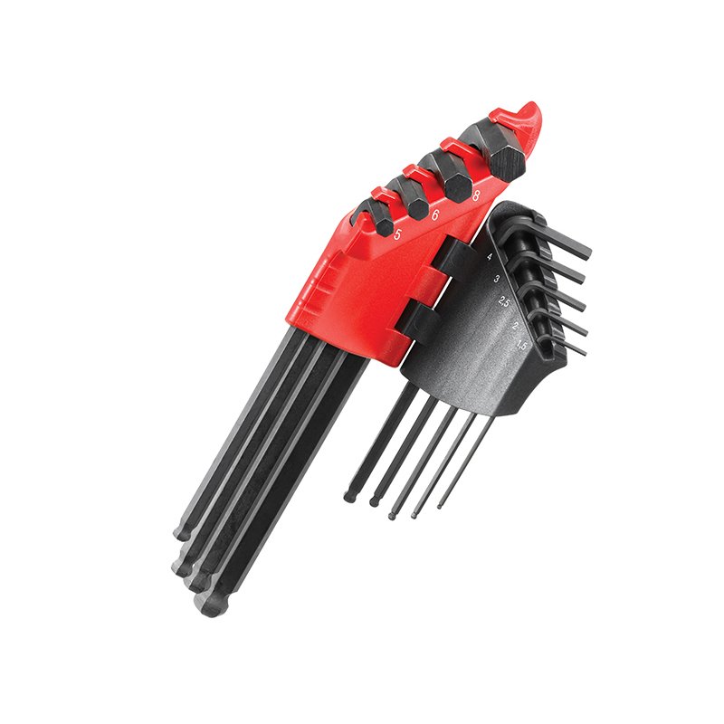 Facom - 83H.JP9A Metric Hexagon Key Long Arm Set, 9 Piece | BM Steel