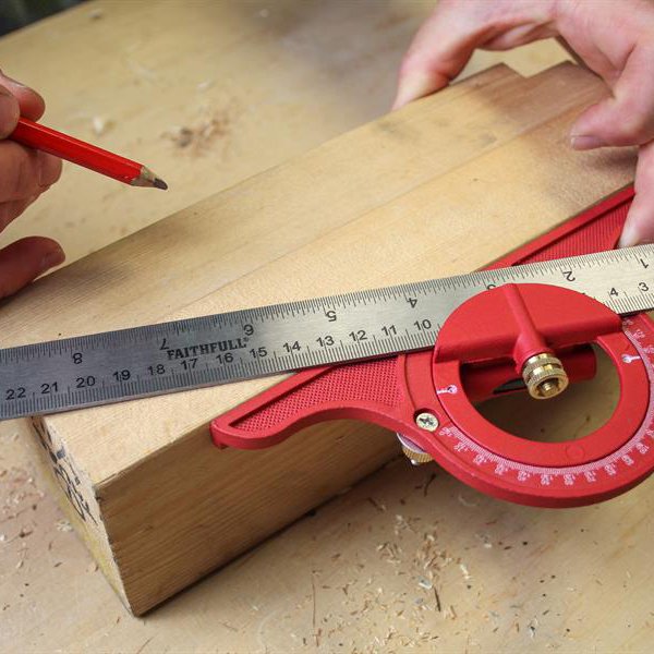 Faithfull - Combination Square Set 300mm (12in) | BM Steel