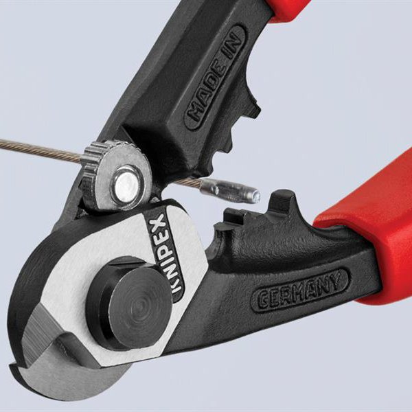 Knipex - Wire Rope/Bowden Cable Cutters Multi-Component Grip 190mm | BM Steel