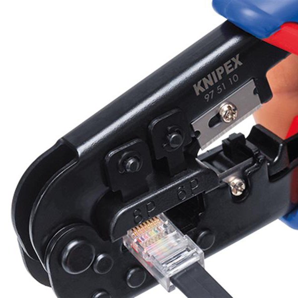 Knipex - Crimping Pliers for RJ11/12 RJ45 Western Plugs | BM Steel