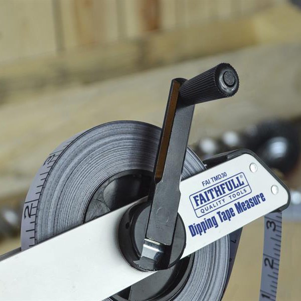 Faithfull - Dipping Tape Measure with Weight 30m/100ft | BM Steel