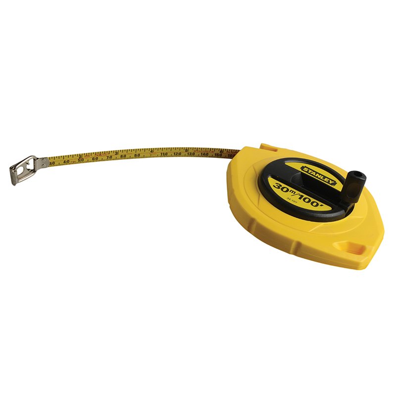 STANLEY - Closed Case Steel Long Tape 30m/100ft (Width 10mm) | BM Steel